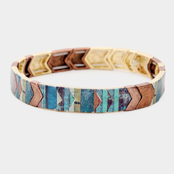 Jewelry | Multi Pattern Metal Bracelet | Poshmark